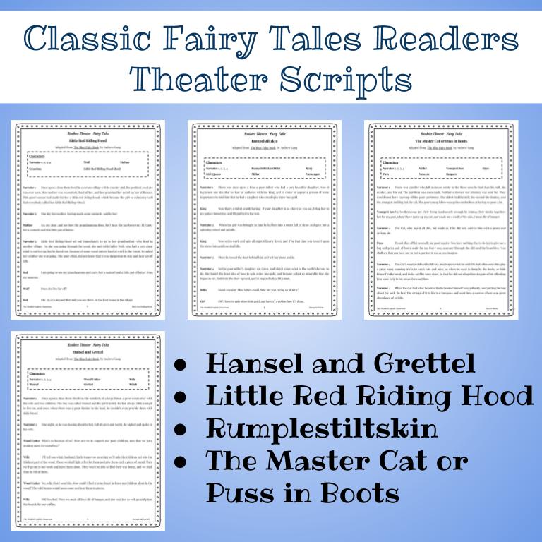 Classic Fairy Tale Reader's Theater, Brother's Grim, Hansel & Gretel ...