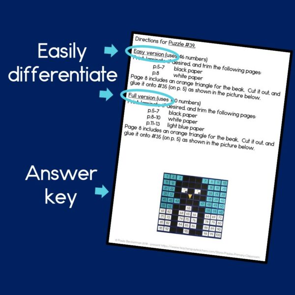 Penguin 100s Pocket Charts | Hundreds Chart Mystery Pictures January ...