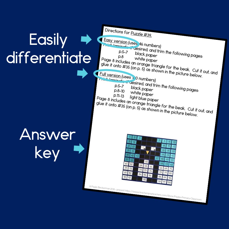 Penguin 100s Pocket Charts | Hundreds Chart Mystery Pictures January ...