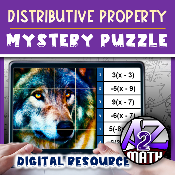 Distributive Property Activity Digital Pixel Art Mystery Puzzle | Made ...