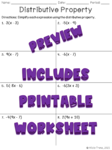 Distributive Property Activity Digital Pixel Art Mystery Puzzle | Made ...