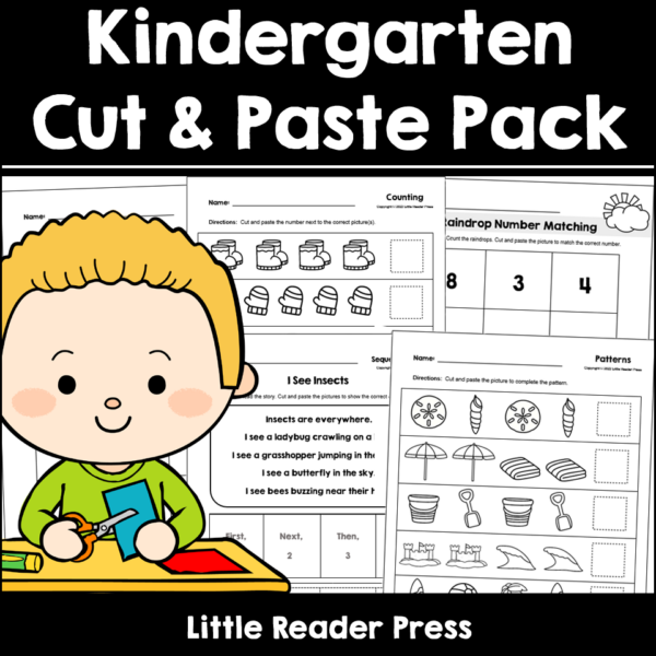 Kindergarten Cut & Paste Pack Vol. 1 | Made By Teachers