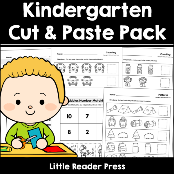 Kindergarten Cut & Paste Pack Vol. 2 | Made By Teachers