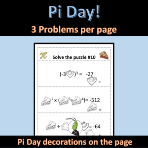 Pi Day Properties of Exponents | Logic Puzzles | Algebra 1 | Made By ...