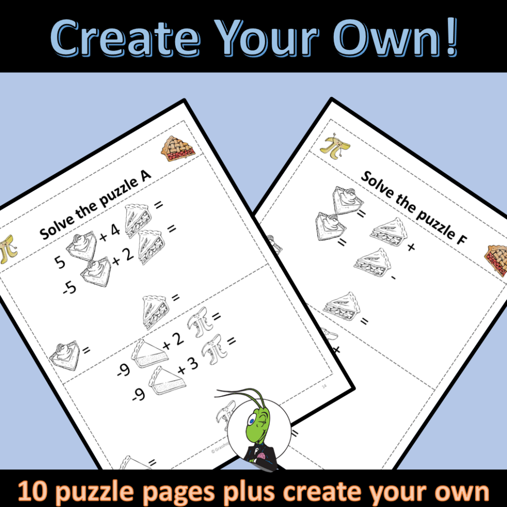 Pi Day Systems of Equations | Number Sense Logic Puzzles | Algebra 1 ...