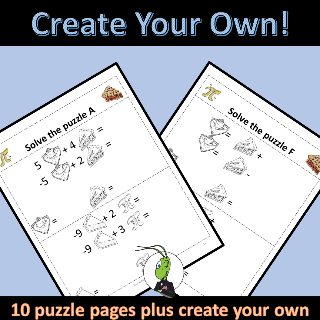 Pi Day Systems of Equations | Number Sense Logic Puzzles | Algebra 1 ...