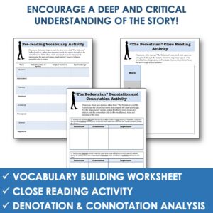 The Pedestrian by Ray Bradbury - Close Reading & Analysis Dystopian ...