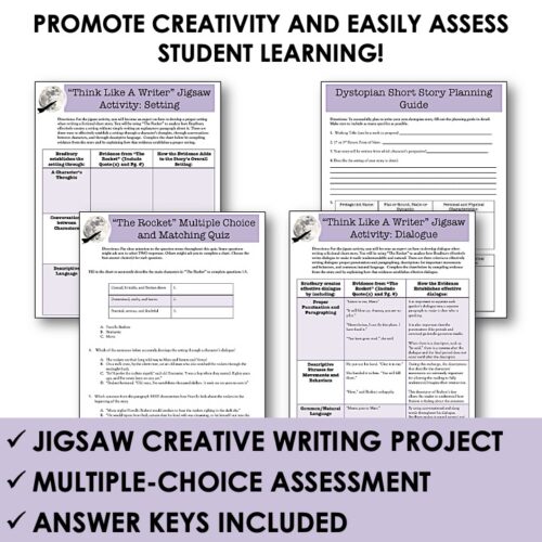 "The Rocket" by Ray Bradbury - Close Reading, Analysis, Writing Short ...