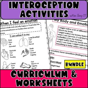 Interoception and Self Regulation Activities Bundle | Made By Teachers