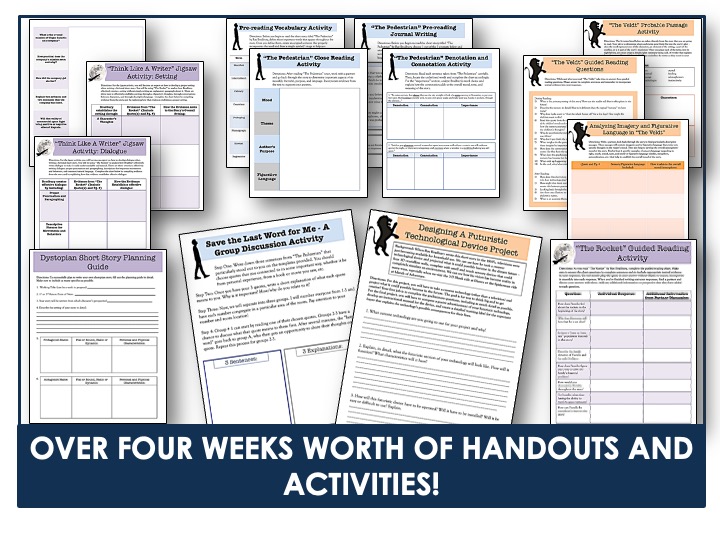 Dystopian Short Story Unit Bundle - 3 Stories, CCSS Aligned, Analysis ...