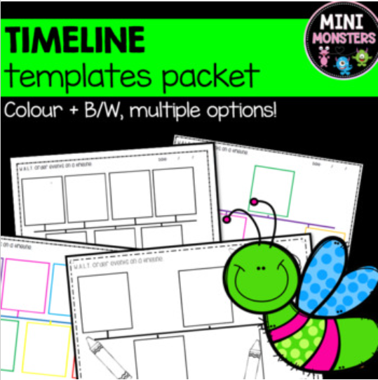 Order Events On A Timeline Template History, Math or Health | Made By ...