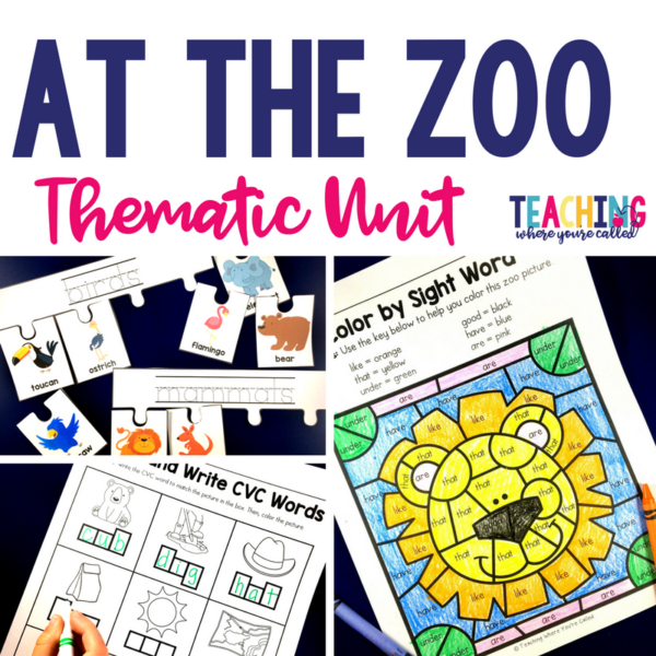 At the Zoo Unit | Made By Teachers