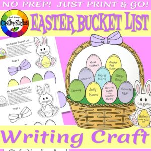 Easter Basket Bucket List Craft - No Prep! | Made By Teachers