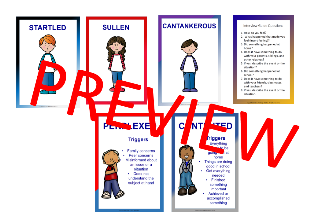 Tweens and Teens Feelings Flash Cards | Made By Teachers