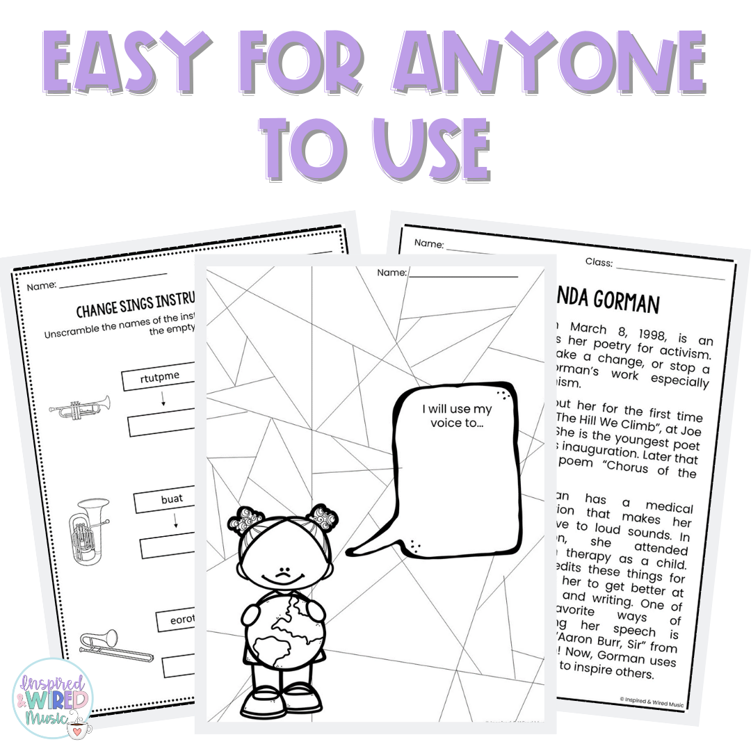 Change Sings No-Tech Sub Plans for Elementary Music | Made By Teachers