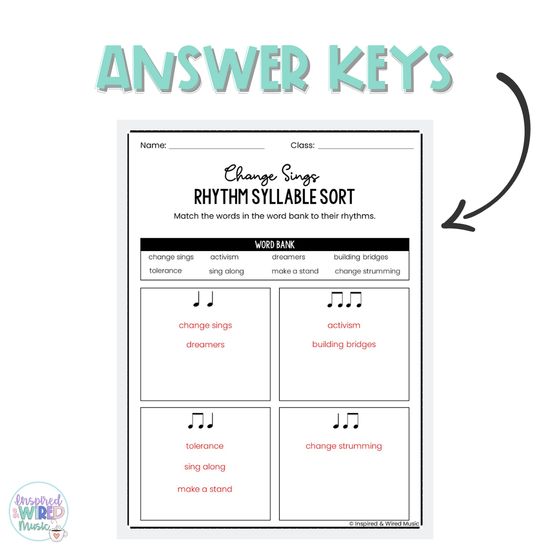 Change Sings No-Tech Sub Plans for Elementary Music | Made By Teachers