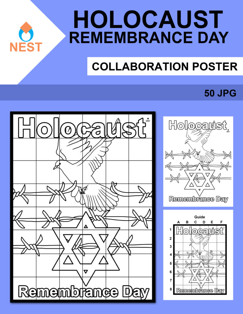 Holocaust Remembrance Day Collaboration Poster | Made By Teachers