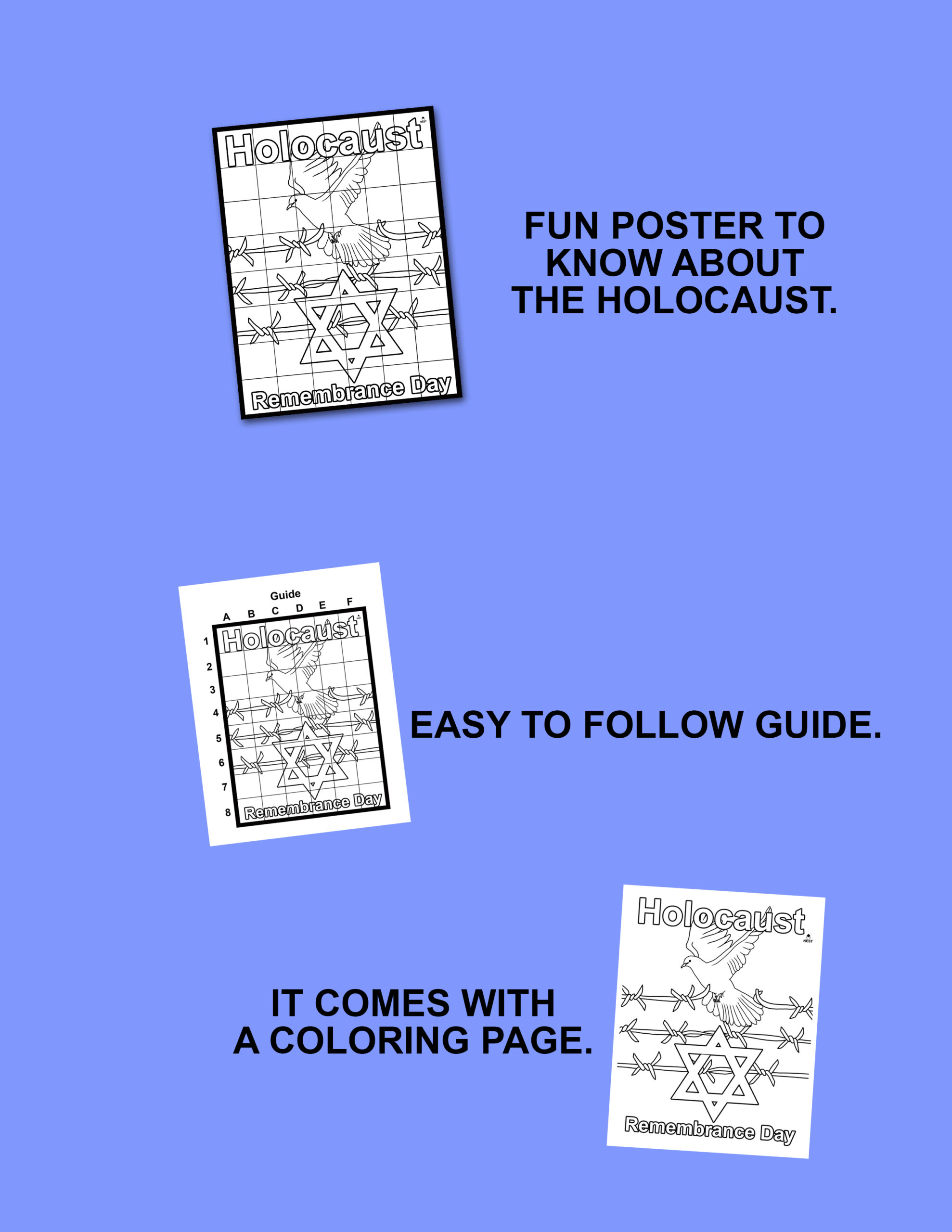 Holocaust Remembrance Day Collaboration Poster | Made By Teachers
