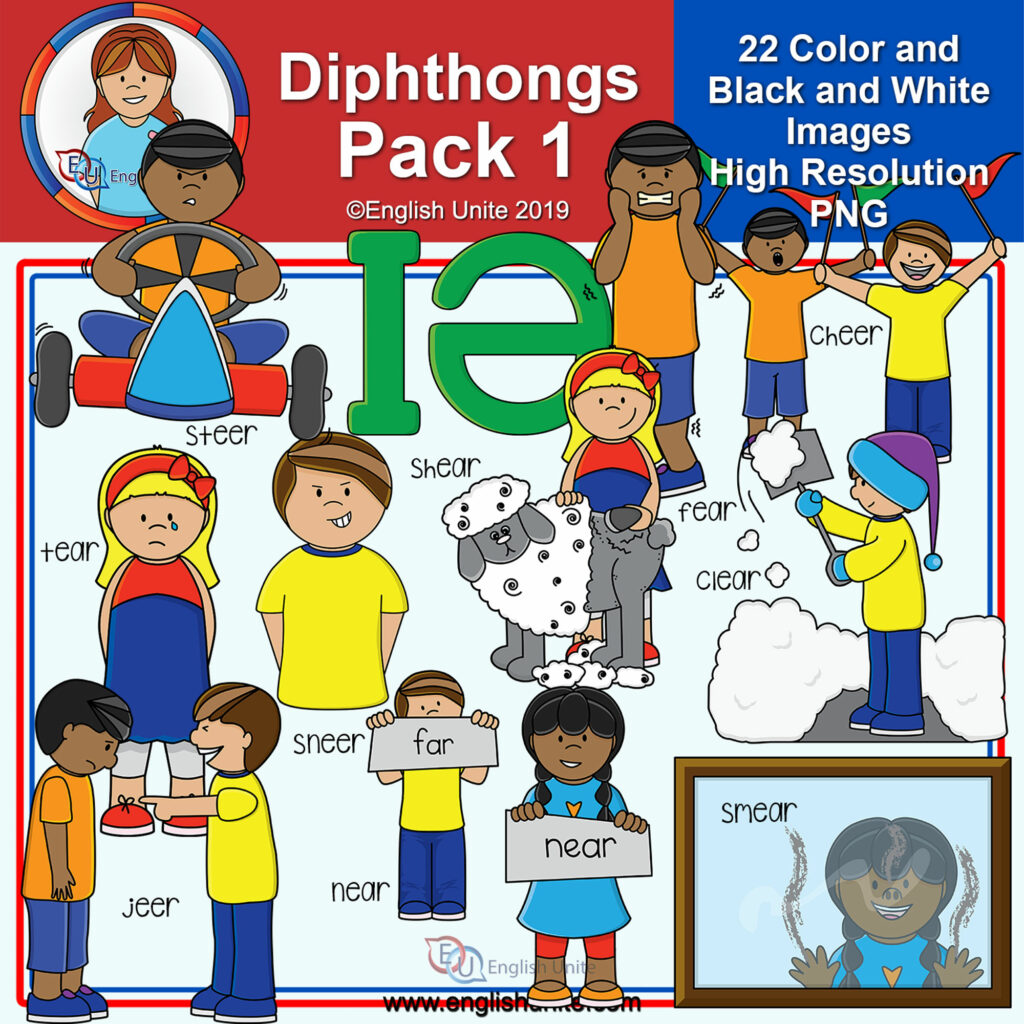 Clip Art - Diphthongs Pack 1 (eer sound) | Made By Teachers