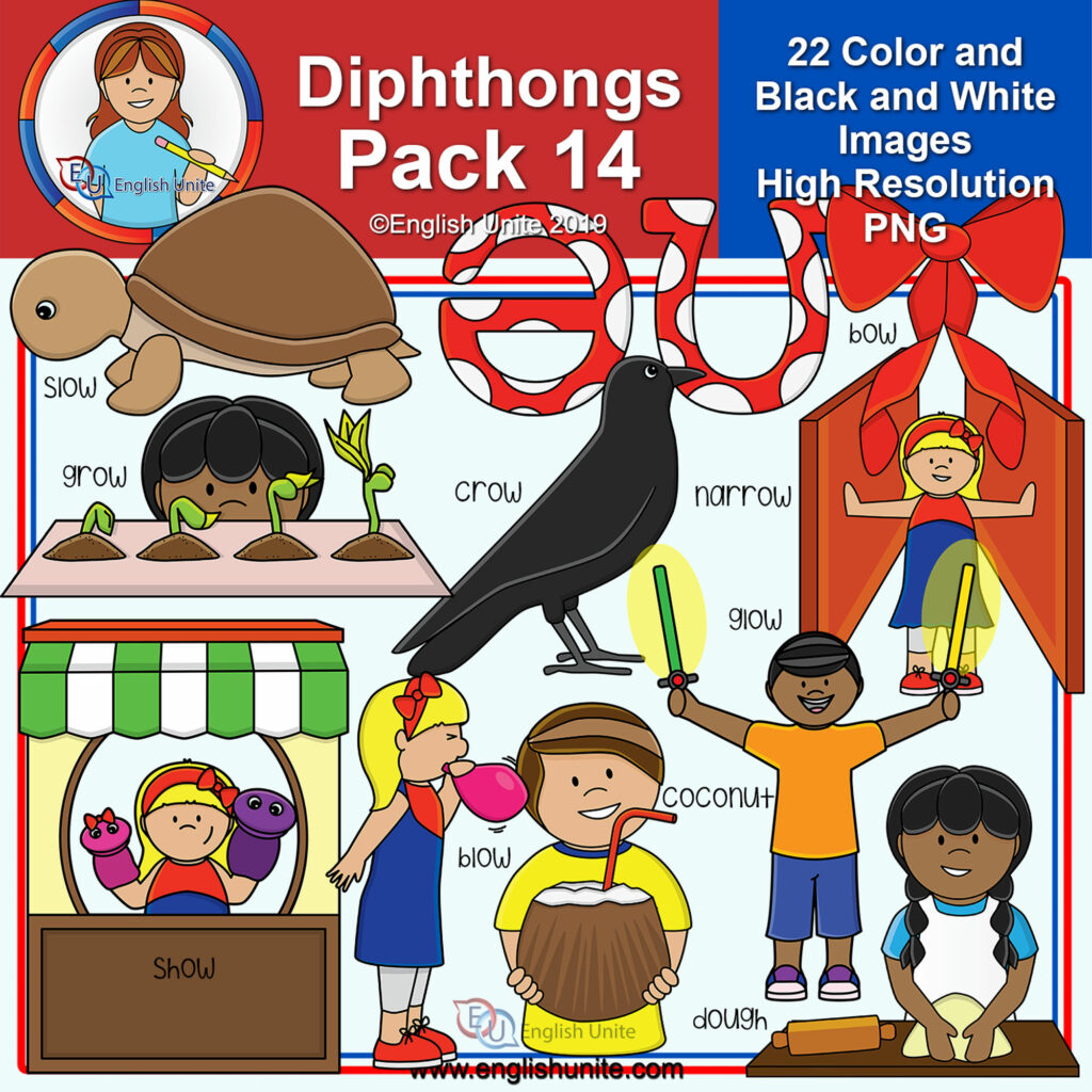 Clip Art - Diphthongs Pack 14 (long o sound) | Made By Teachers