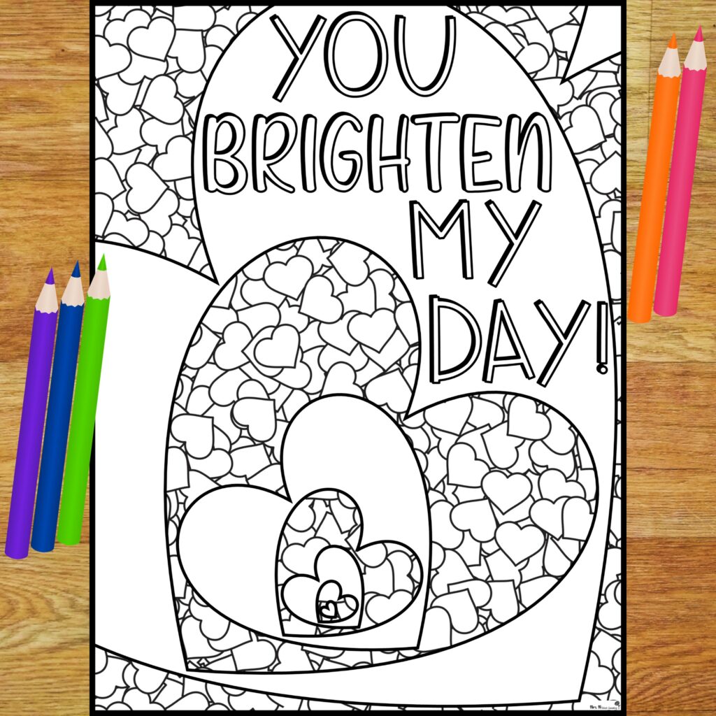 Care For Others Coloring Pages / Support & Encourage Others / Valentine ...