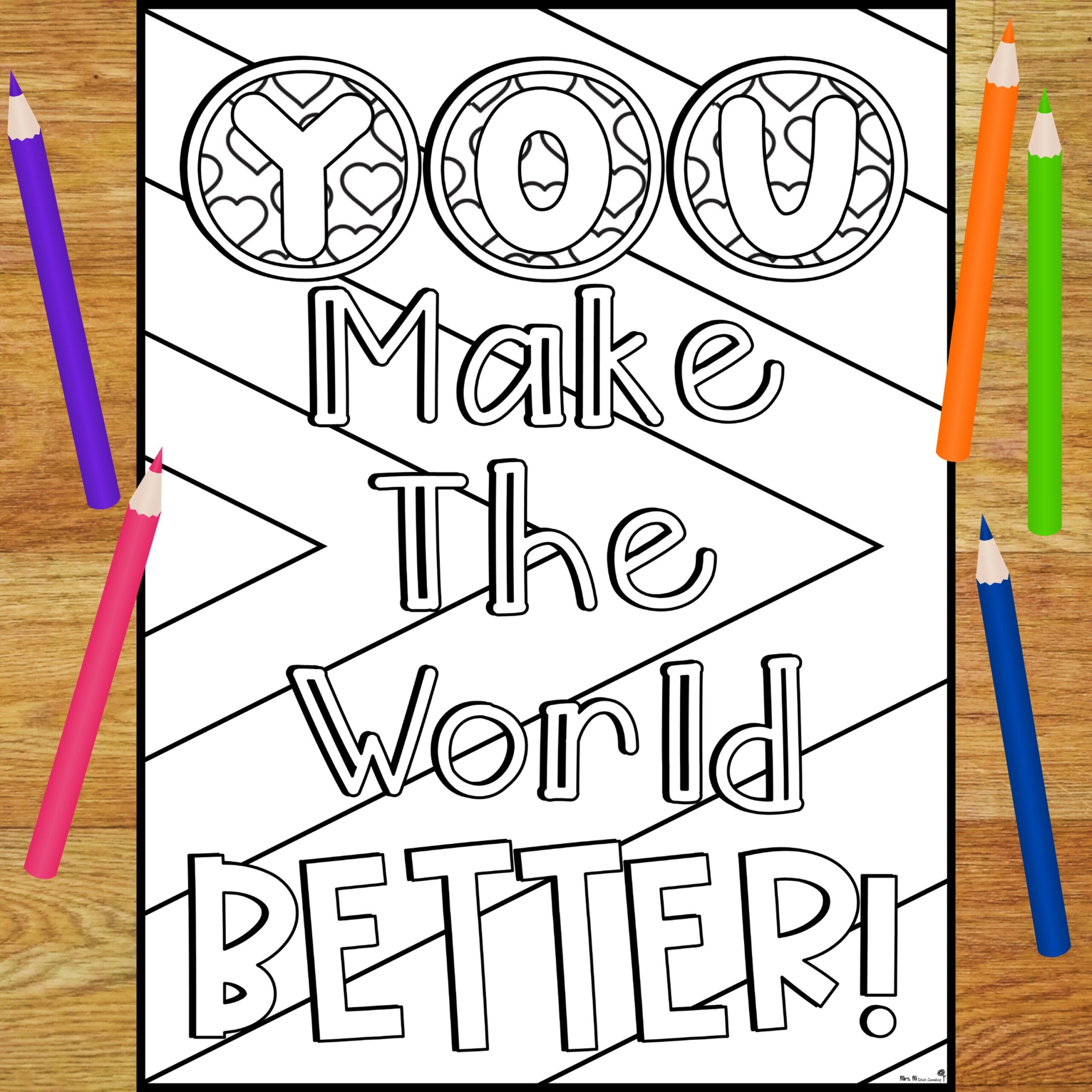 Care For Others Coloring Pages / Support & Encourage Others / Valentine ...