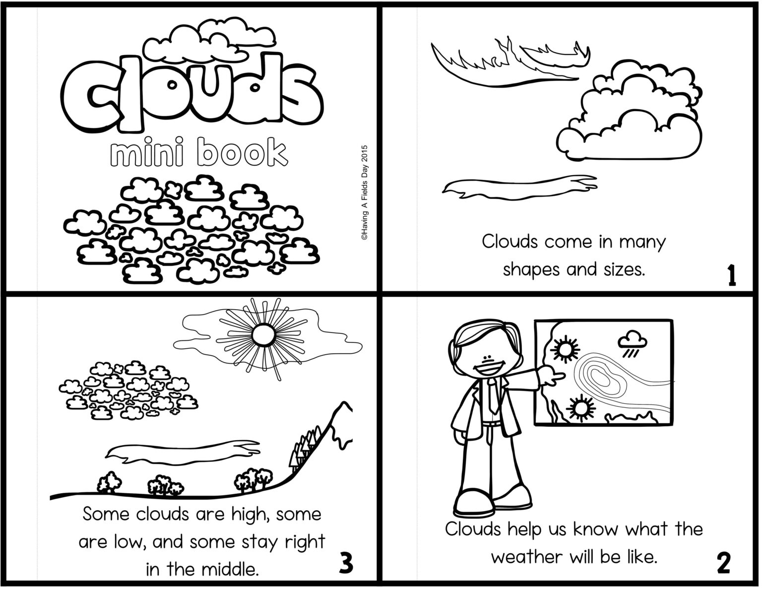Weather Mini Books: Clouds, Weather Tools, Severe Weather | Made By ...