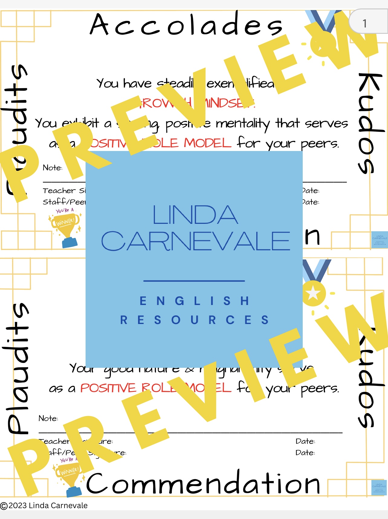 The Positive PACK: Set #1 | Made By Teachers