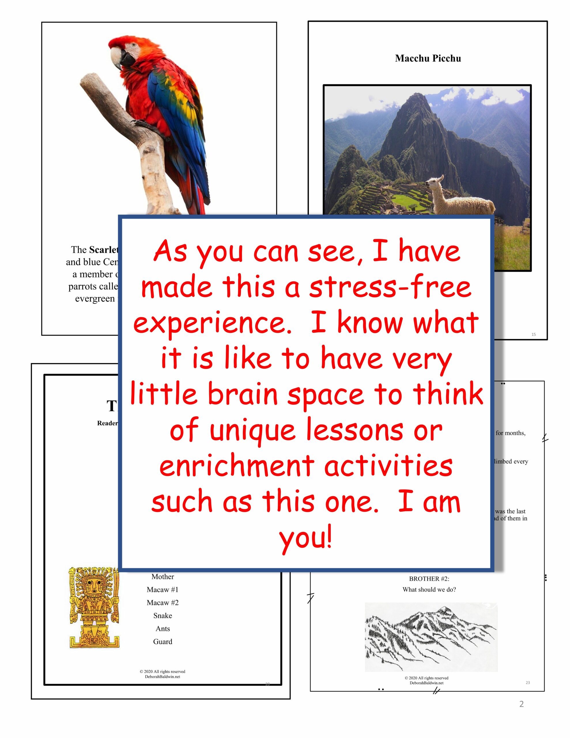 Readers Theater Script| Inca Story |The Magic Lake Good For Social ...