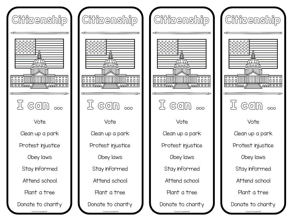 Citizenship Bookmark | Made By Teachers