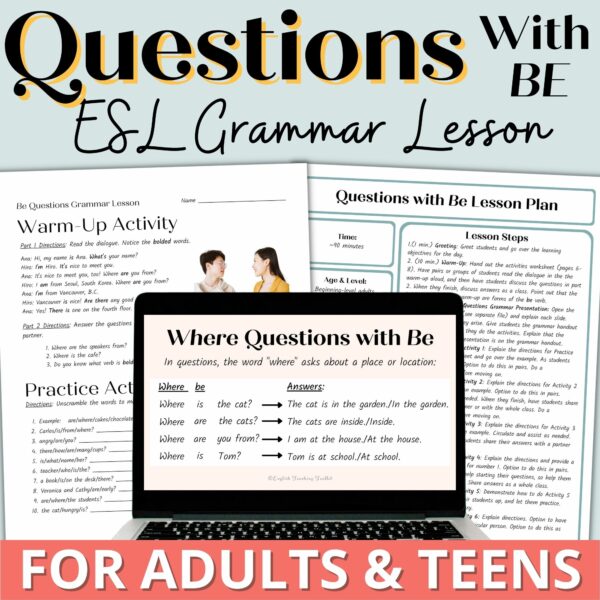 Adult ESL English Grammar Lesson Questions With The Be Verb Made By adult-esl-english-grammar-lesson-questions-with-the-be-verb-made-by