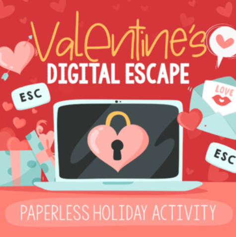 Valentine's Day Activities DIGITAL Escape Room | Google Slides ...