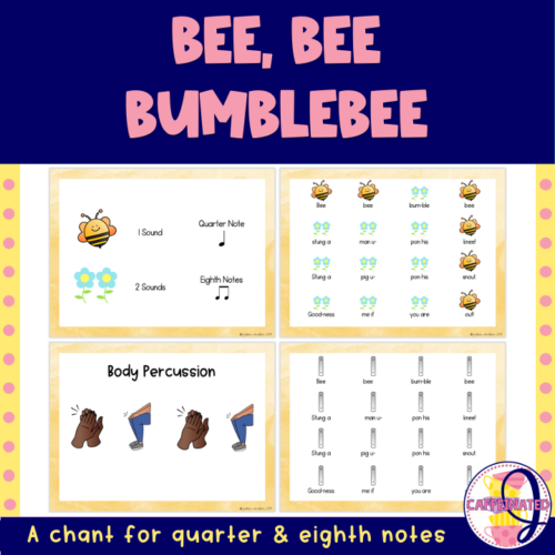 Bee, Bee, Bumblebee - Teaching Quarter and Eighth Notes (Ta & Ti-Ti ...