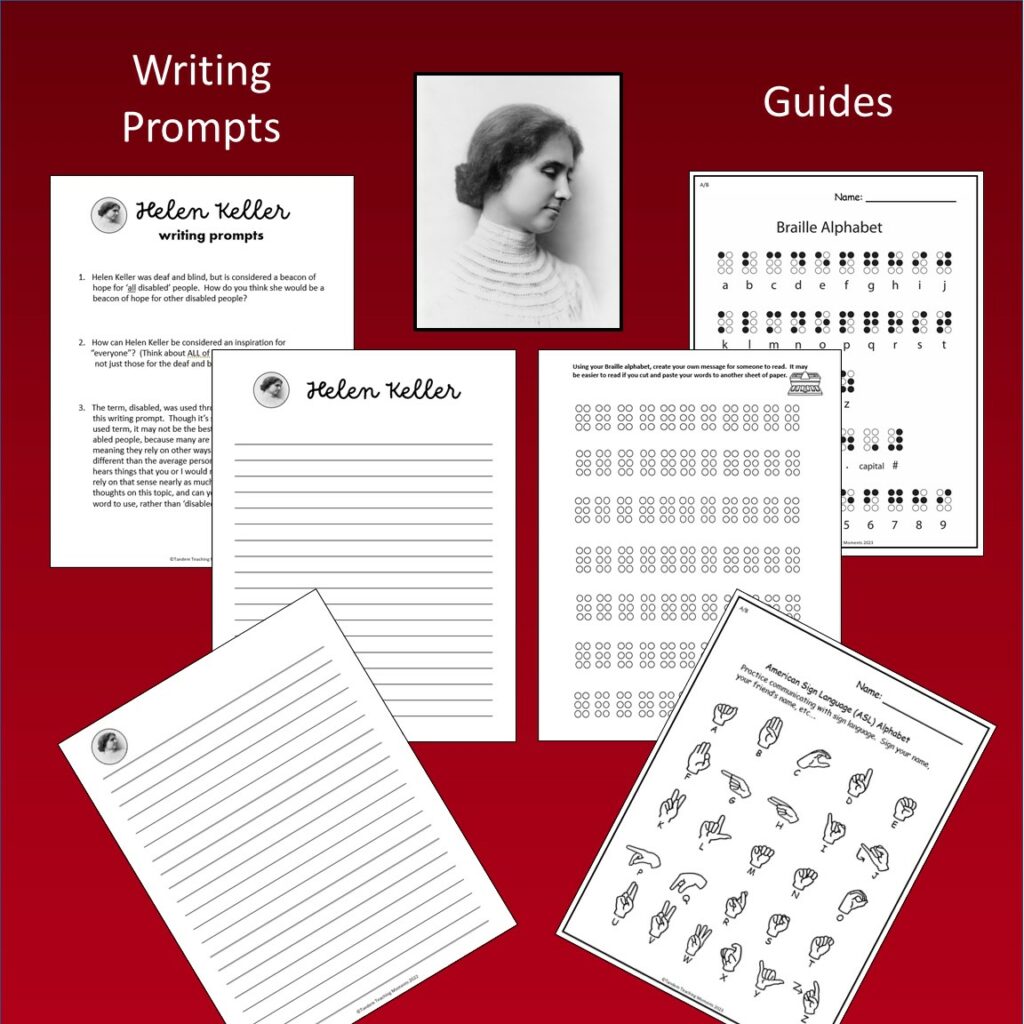 Helen Keller 4th-6th Teaching Video & Worksheets | Made By Teachers