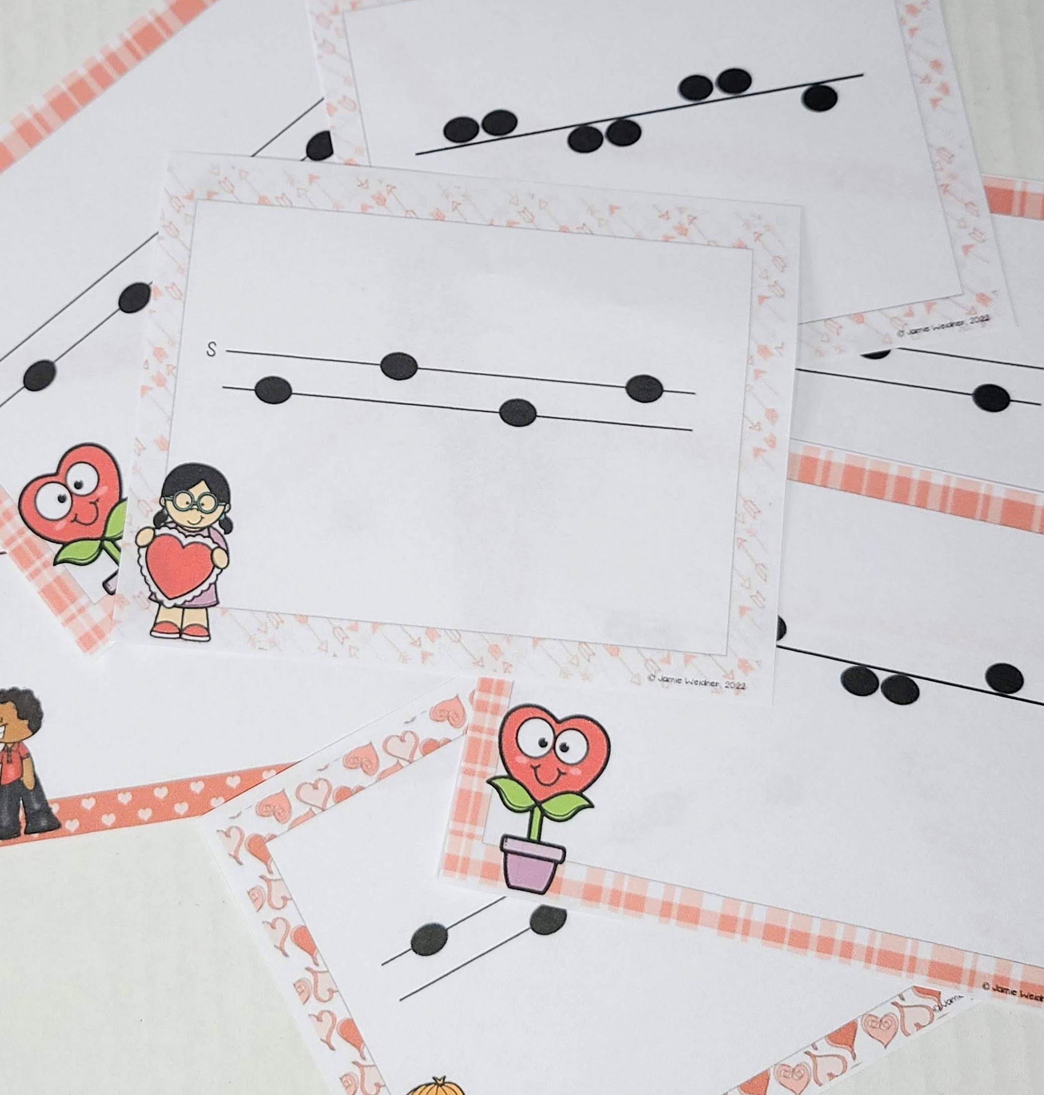 Sol Mi Valentine's Day Solfege Flashcards | Made By Teachers