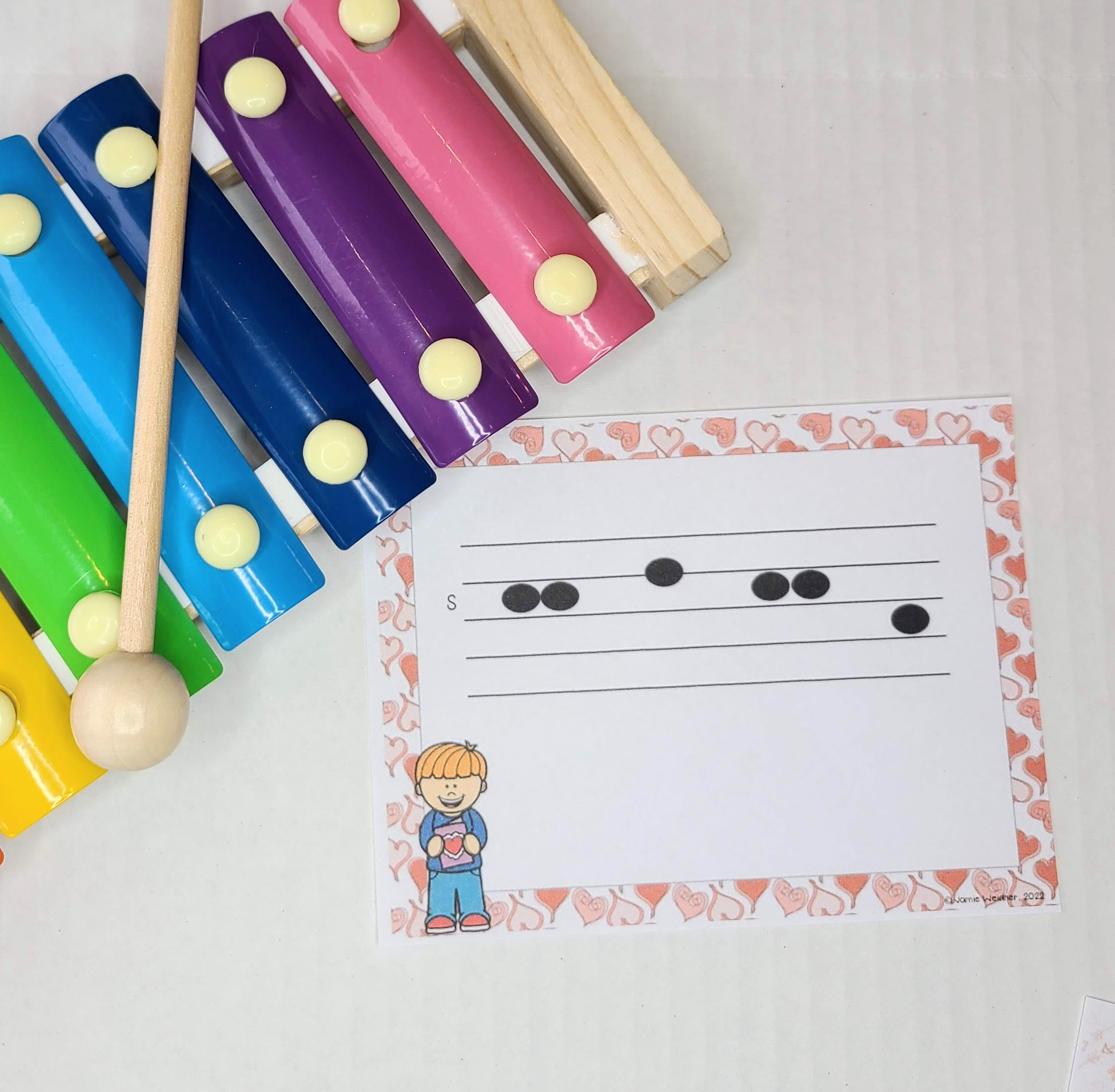 La Valentine's Day Solfege Flashcards | Made By Teachers