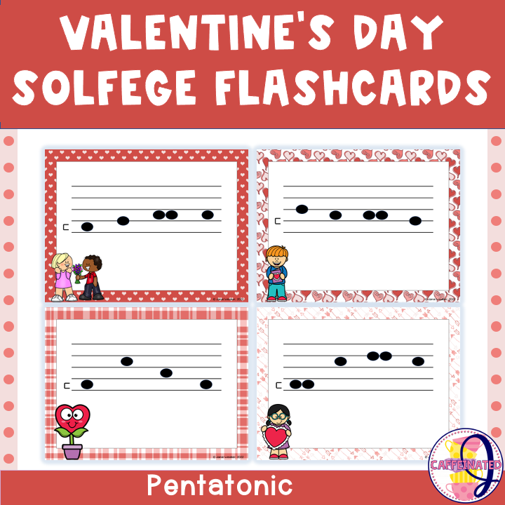 Valentine's Day Pentatonic Solfege Flashcards | Made By Teachers