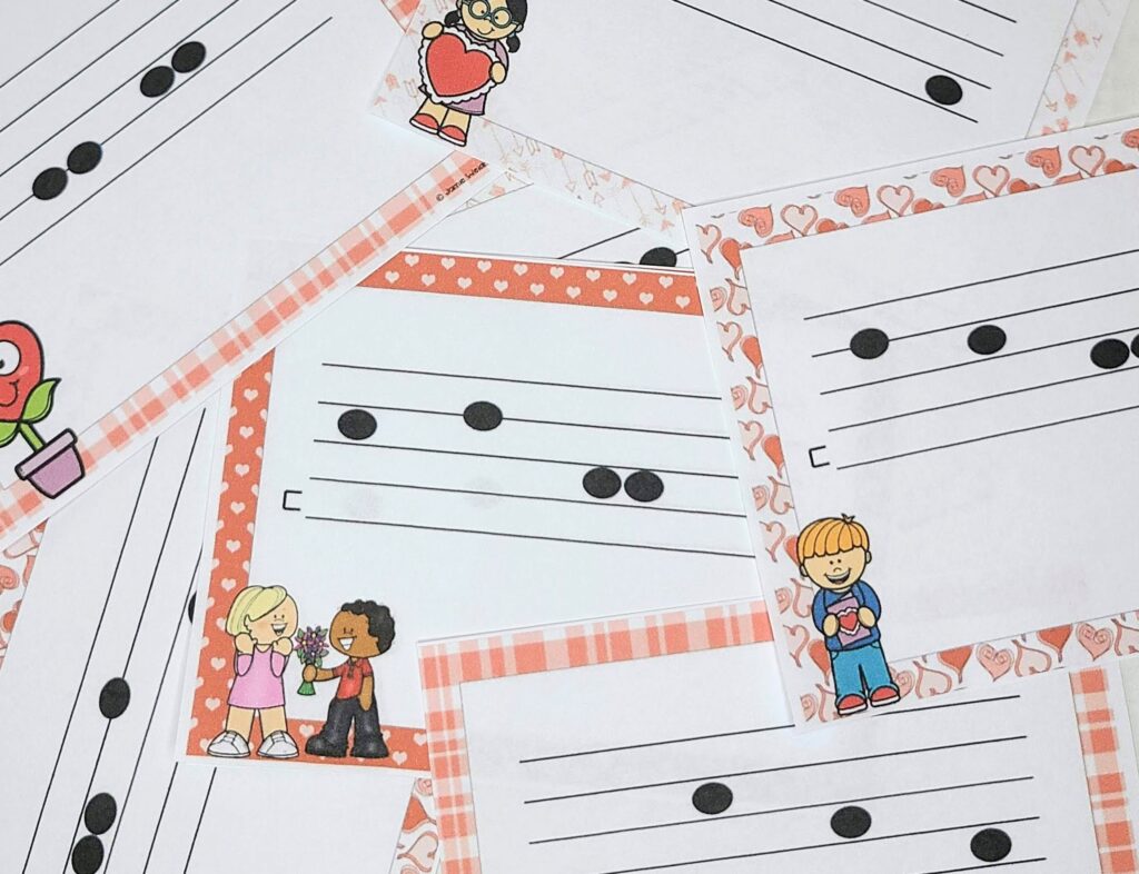 Valentine's Day Pentatonic Solfege Flashcards | Made By Teachers