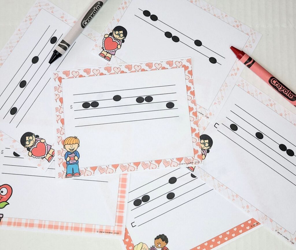 Valentine's Day Pentatonic Solfege Flashcards | Made By Teachers