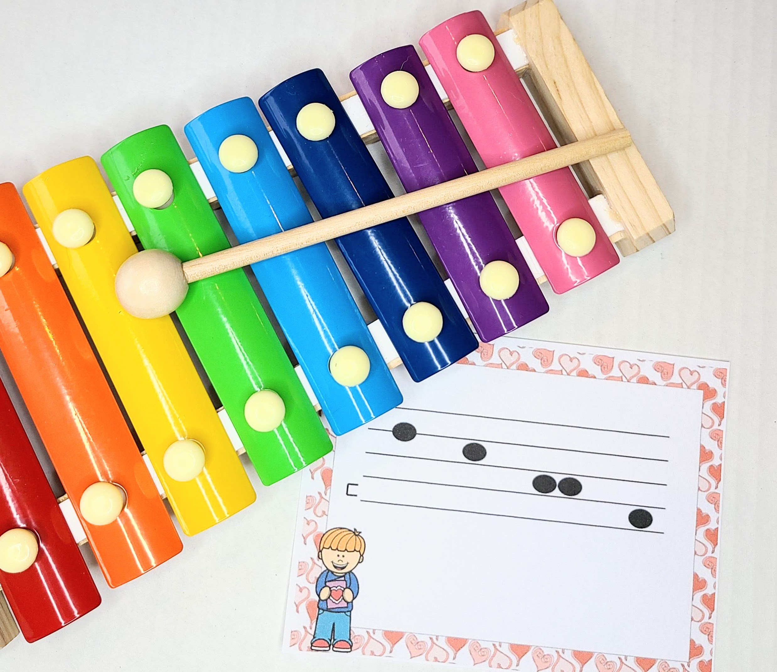 Valentine's Day Solfege Flashcard Elementary Music Bundle | Made By ...