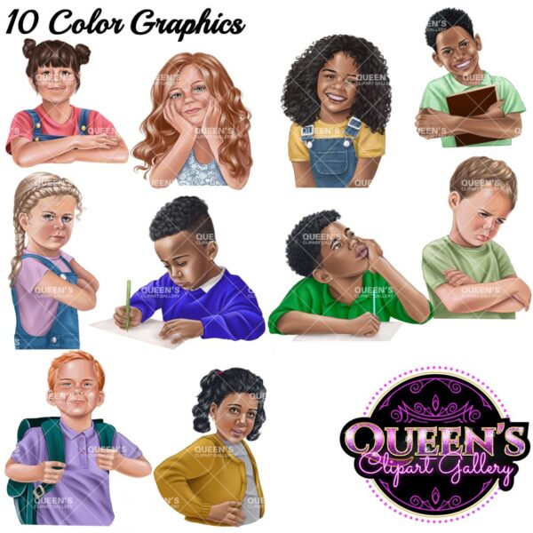 Kids Clipart, Kiddos Clipart, School Kids Clipart, Children Clipart ...