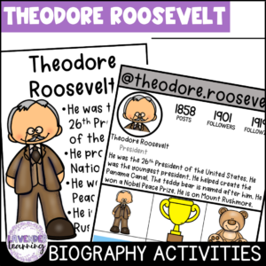 The Roosevelts Biography Activities Bundle - Franklin, Theodore ...