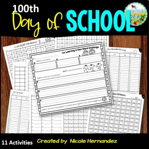 100th day of school activities for kindergarten and first grade | Made ...