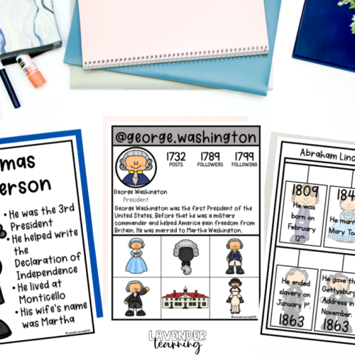 United States President Biography Activities Bundle for Kindergarten ...