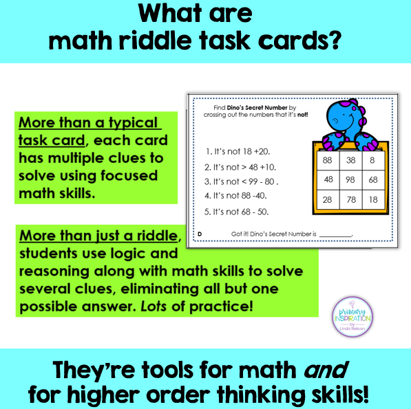 Add & Subtract Tens - Place Value Task Cards for 1st Grade Math ...