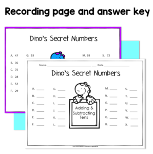 Add & Subtract Tens - Place Value Task Cards for 1st Grade Math ...