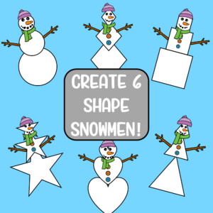 WINTER SNOWMAN SIZE AND SHAPE SORTING LEARNING ACTIVITY GAME ...