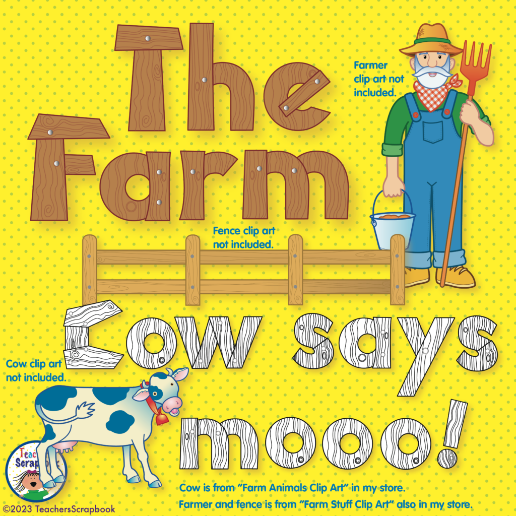 Wood Grain Alphabet Clip Art | Made By Teachers