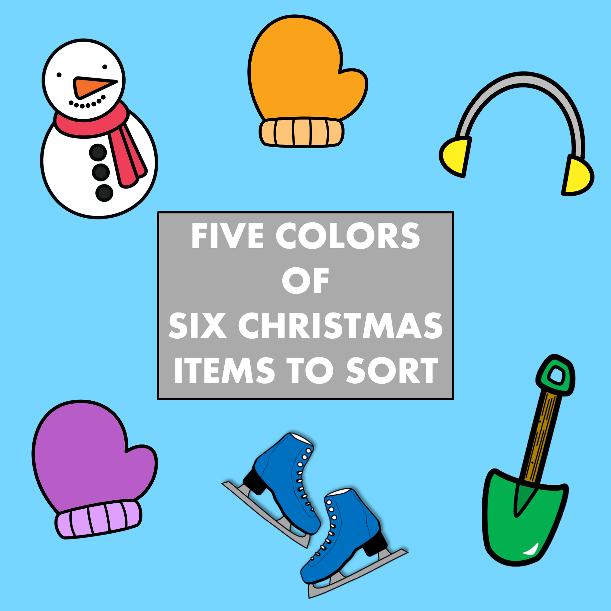 WINTER COLOR SORT SENSORY BIN for Toddlers and Preschool | color match ...