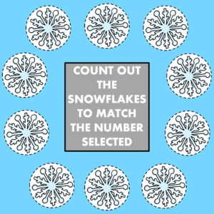 WINTER Snowflake Count Activity for Preschool Pre-K and Toddlers | Math ...